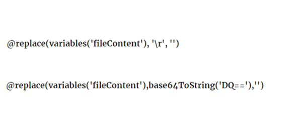 ADF: Replacing carriage returns in Data Factory expression language ...