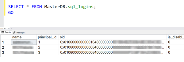 SQL: Been told you can't access master database system views in Azure ...