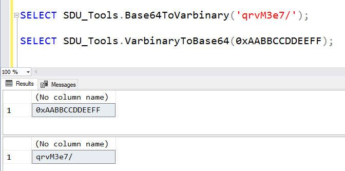 Sdu Tools Converting Between Base64 And Varbinary In T Sql The Bit