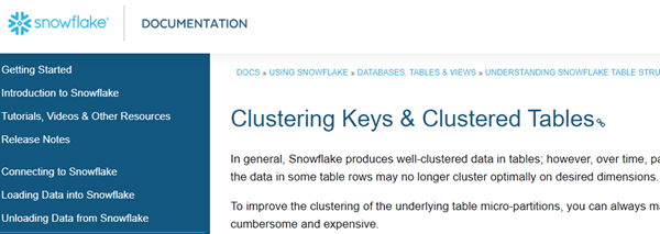 Snowflake for SQL Server Users - Part 17 - Data clustering - The Bit Bucket