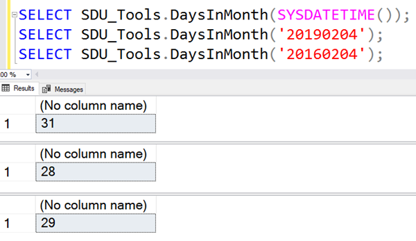SDU Tools: Calculate number of days in a month using T-SQL - The Bit Bucket SDU Tools: Calculate number of days in a month using T-SQL - The Bit Bucket
