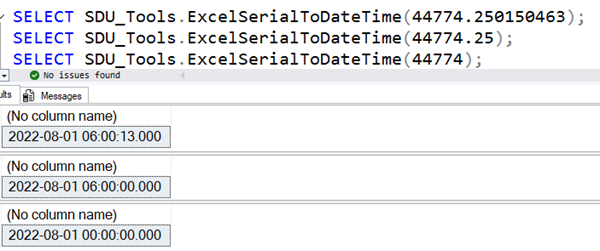 SDU Tools: ExcelSerialToDateTime and DateTimeToExcelSerial - The Bit Bucket