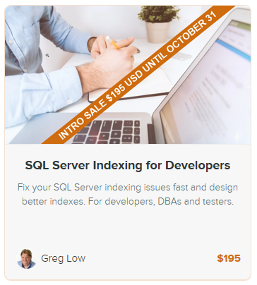 SQL Server Indexing for Developers - new online on-demand training ...