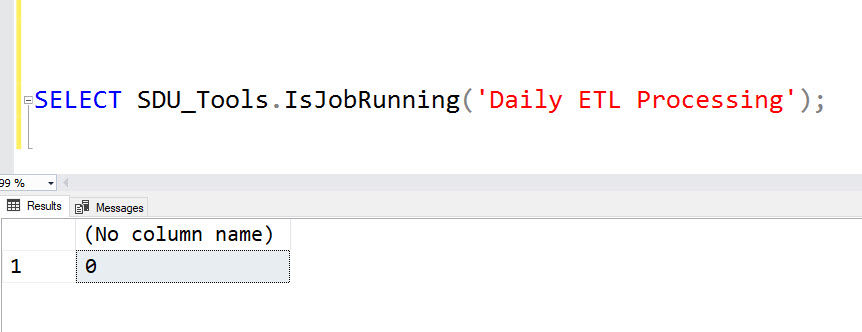 SDU Tools: Is a SQL Server Agent Job Running ? - The Bit Bucket