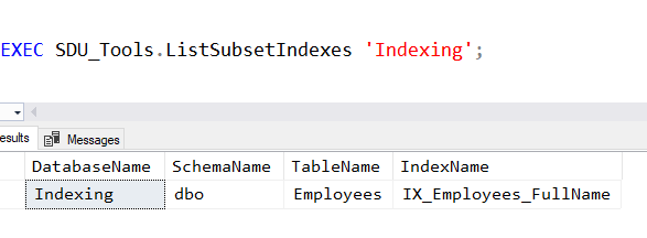 SDU Tools: List Subset Indexes - The Bit Bucket