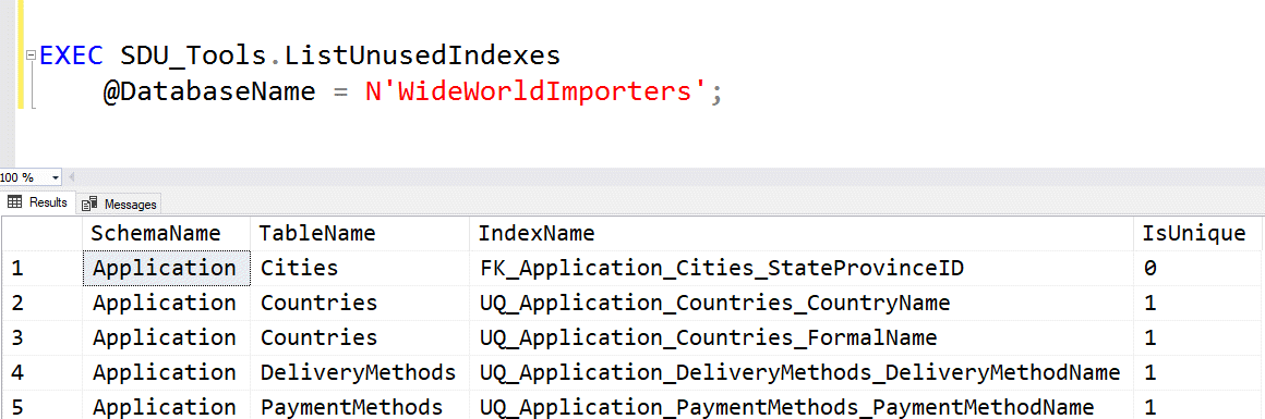 Sdu Tools List Unused Indexes In A Sql Server Database The Bit Bucket
