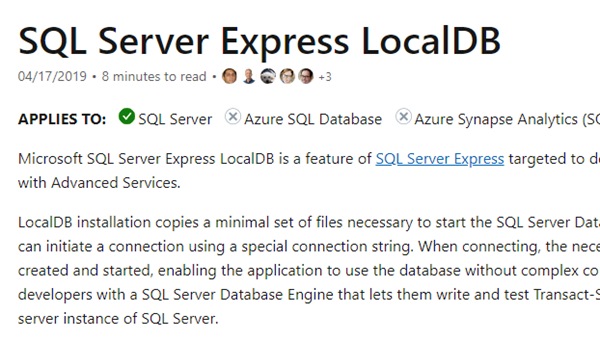 Sql Accessing Sql Server Express Localdb From Another Computer The Bit Bucket