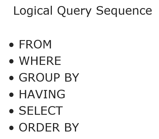 T-SQL 101: 89 Logical order of T-SQL SELECT queries - The Bit Bucket T-SQL 101: 89 Logical order of T-SQL SELECT queries - The Bit Bucket