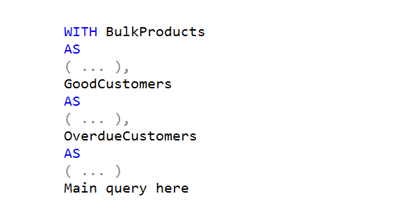 T-SQL 101: 123 Using Multiple CTEs in a Single T-SQL Query - The Bit Bucket T-SQL 101: 123 Using Multiple CTEs in a Single T-SQL Query - The Bit Bucket
