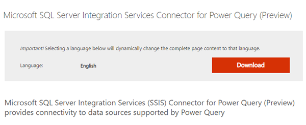 BI: Wondering where you Integration Services Connector for Power Query ...