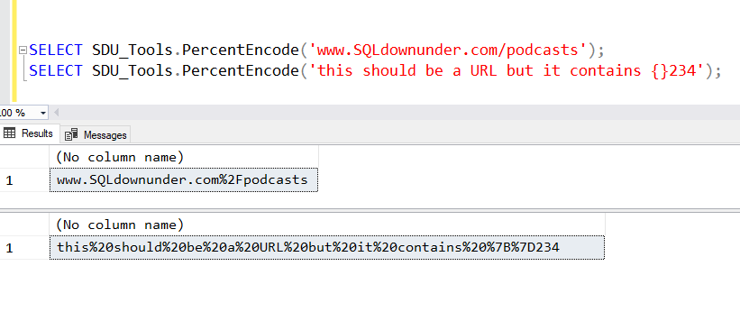 SDU Tools: Percent Encode a T-SQL String - The Bit Bucket