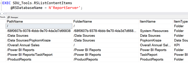 SDU Tools: List content items in the SQL Server Reporting Services catalog - The Bit Bucket