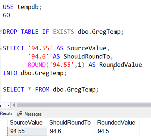 SQL Question: ROUND() didn't go to the same school I did? - The Bit Bucket