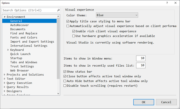 SQL: Fix - Screen repainting issues in SQL Server Management Studio ...