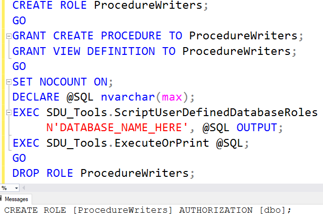 SDU Tools: Script User Defined Database Roles in SQL Server - The Bit ... SDU Tools: Script User Defined Database Roles in SQL Server - The Bit ...