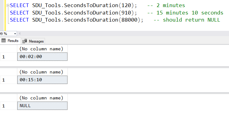 SDU Tools: Seconds to Duration in T-SQL - The Bit Bucket