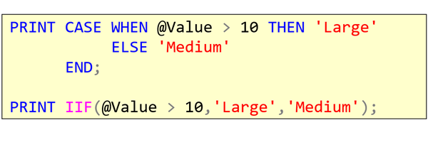 T-SQL 101: 96 Choosing from alternatives with IIF in SQL Server T-SQL ...