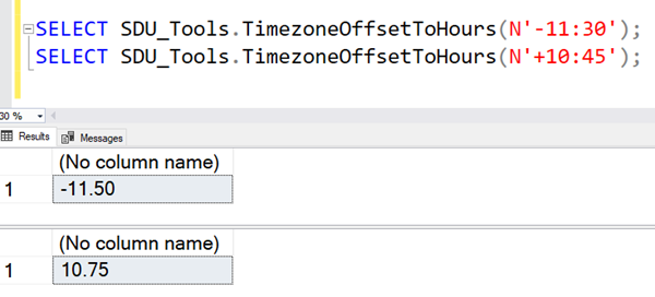 SQL: Converting a TimeZoneOffset to Hours - The Bit Bucket