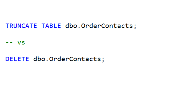 T Sql 101 140 Truncating A Sql Server Table Vs Deleting All Rows The 0270